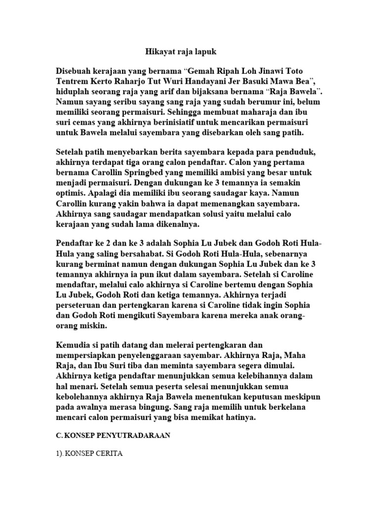 Hikayat Raja Lapuk | PDF