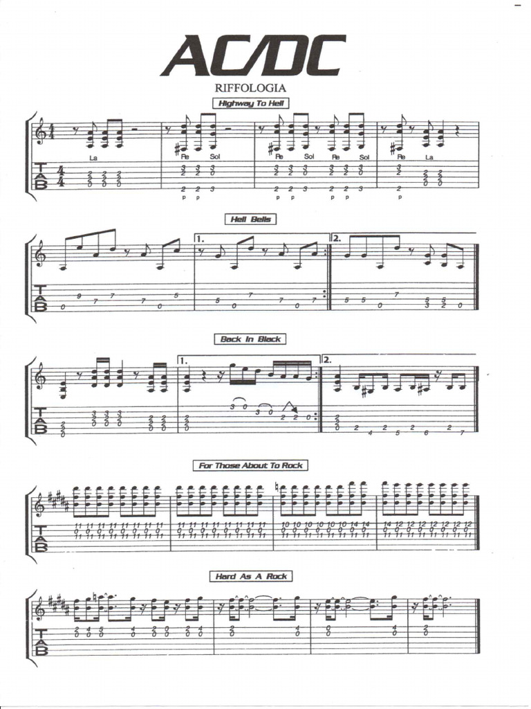 ACDC Riffs | PDF