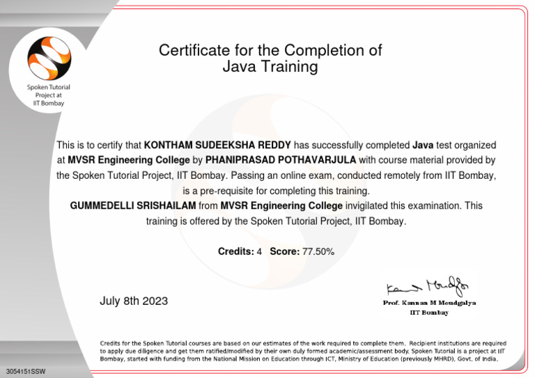 java spoken tutorial | PDF