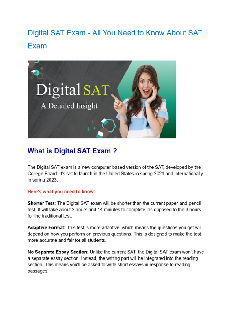 Excellence in The SAT Exam | PDF | Sat | Mathematics