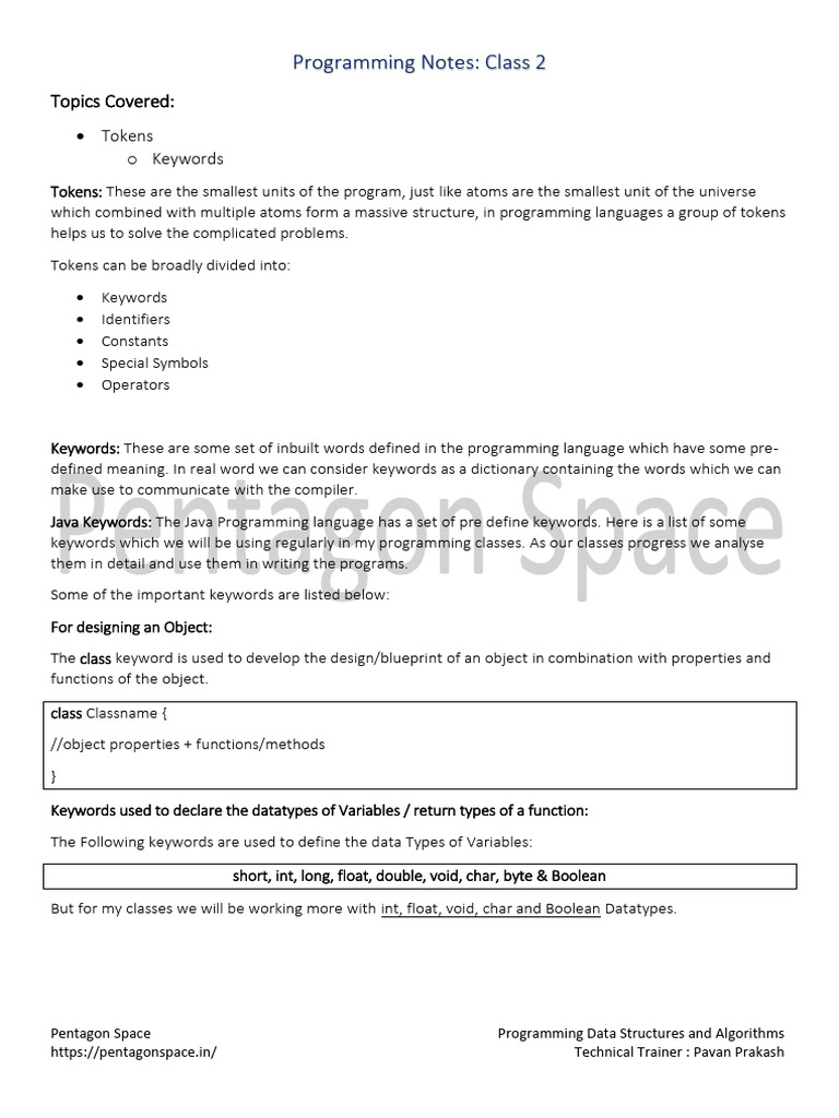 Programming Notes Download Free Pdf Method Computer Programming Class Computer Programming 
