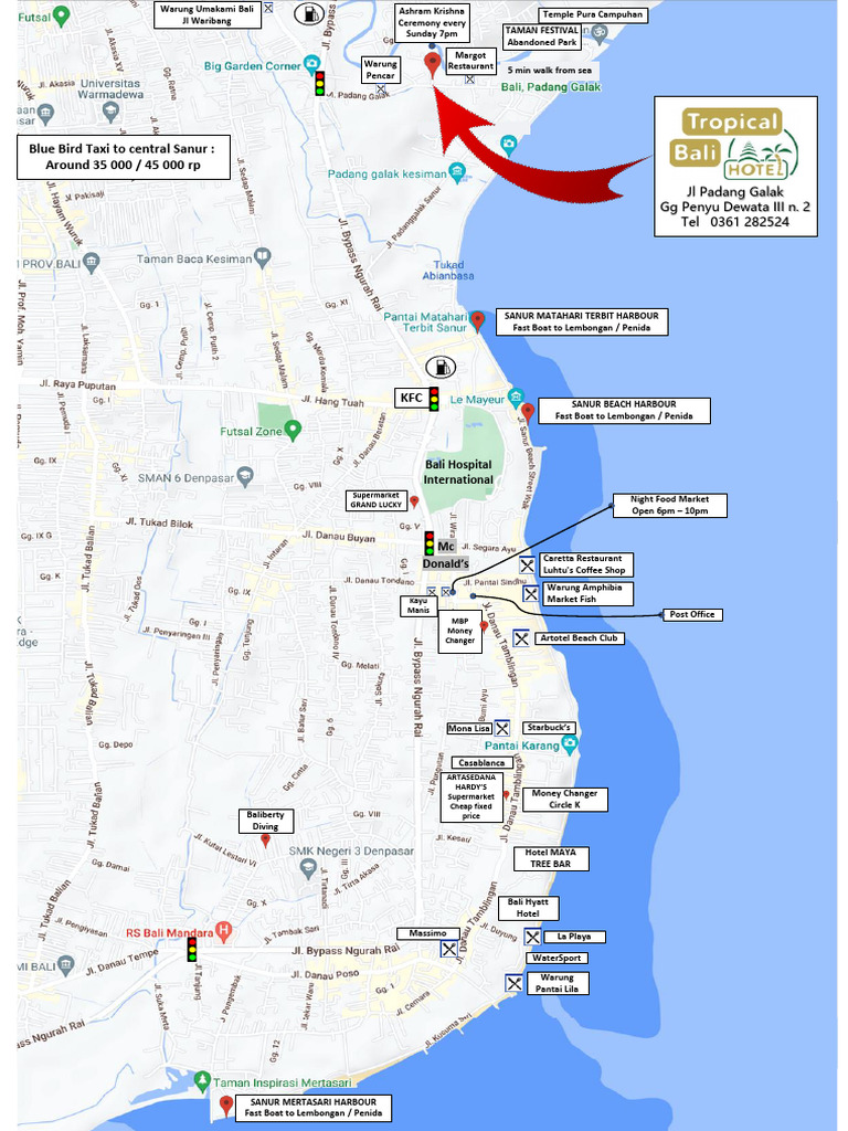 Map Sanur 2022 | PDF