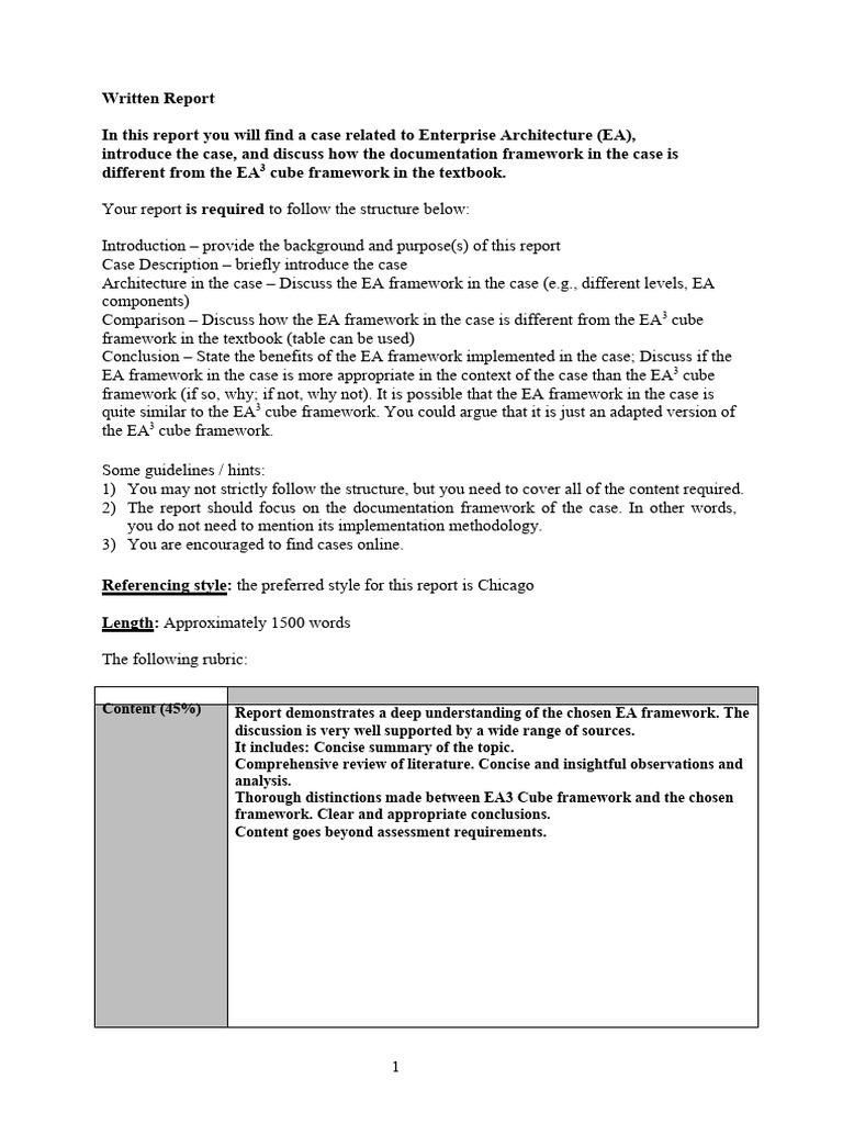 enterprise case study | PDF | Enterprise Architecture | Cognitive Science