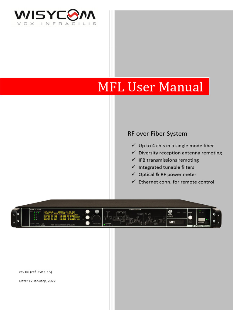 MFL_en-u06-A4 | PDF | Wavelength Division Multiplexing | Optical Fiber