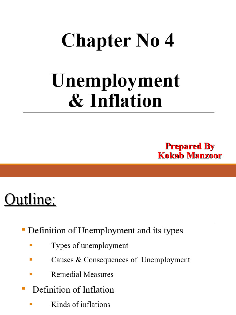 Chap 4 Unemployment & Inflation | PDF | Inflation | Unemployment