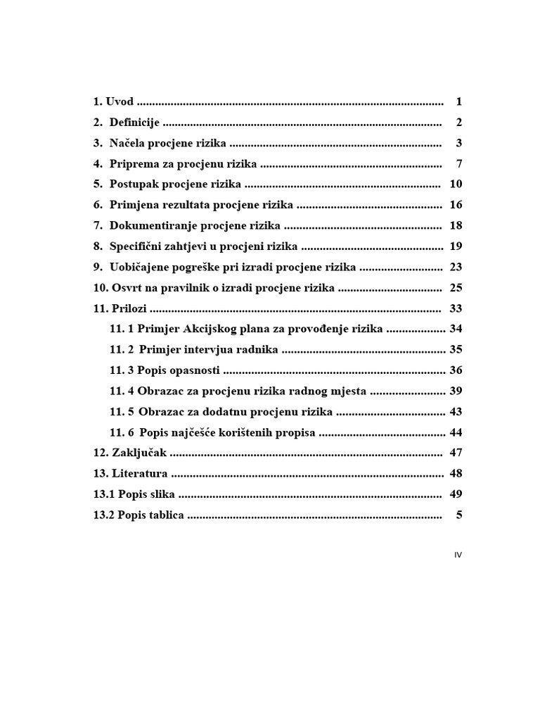 Procjene Rizika | PDF