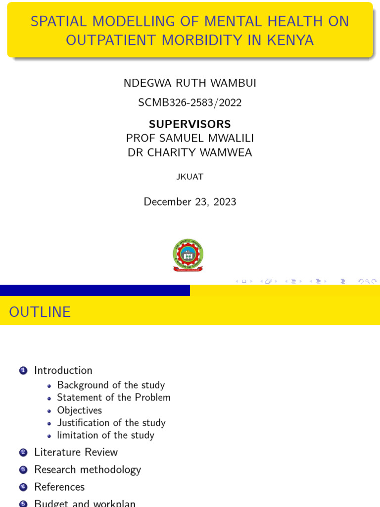 Mental Health Presentation | PDF | Spatial Analysis | Mental Disorder