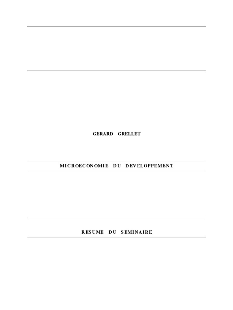 Micoéco Du DVPT | PDF