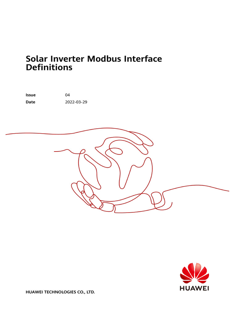 Solar Inverter Modbus Interface Definitions Pdf