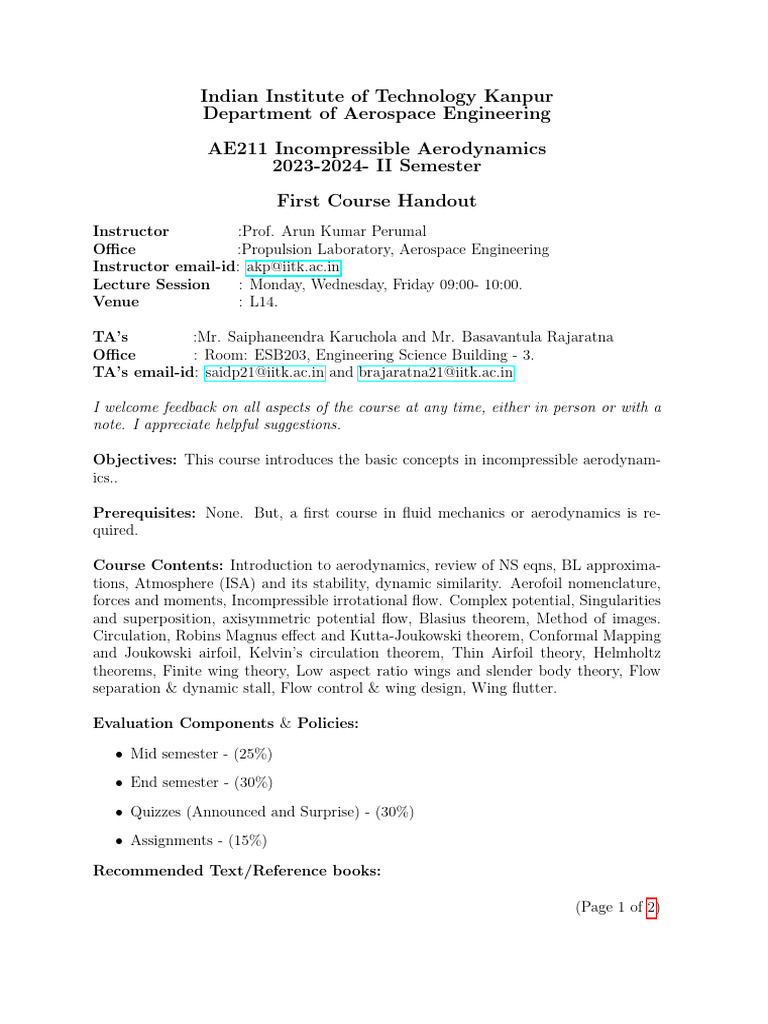 Course Handout | PDF | Technology & Engineering Course Handout | PDF | Technology & Engineering