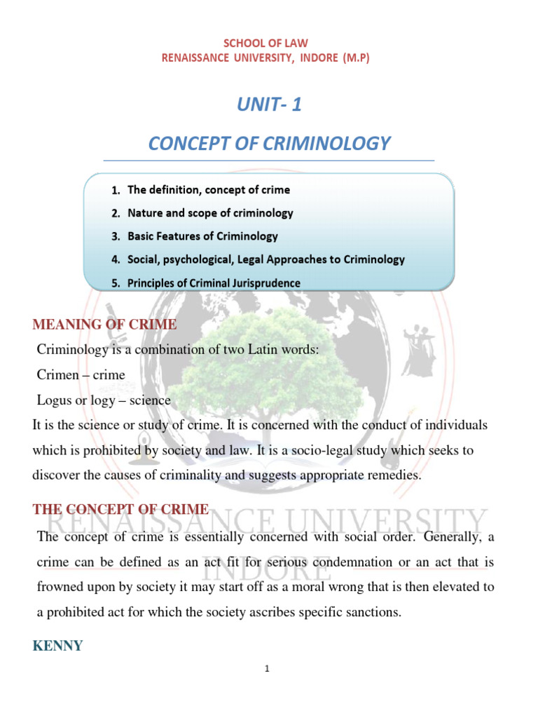 Criminology and Criminal Justice Administration | PDF | Criminology ...