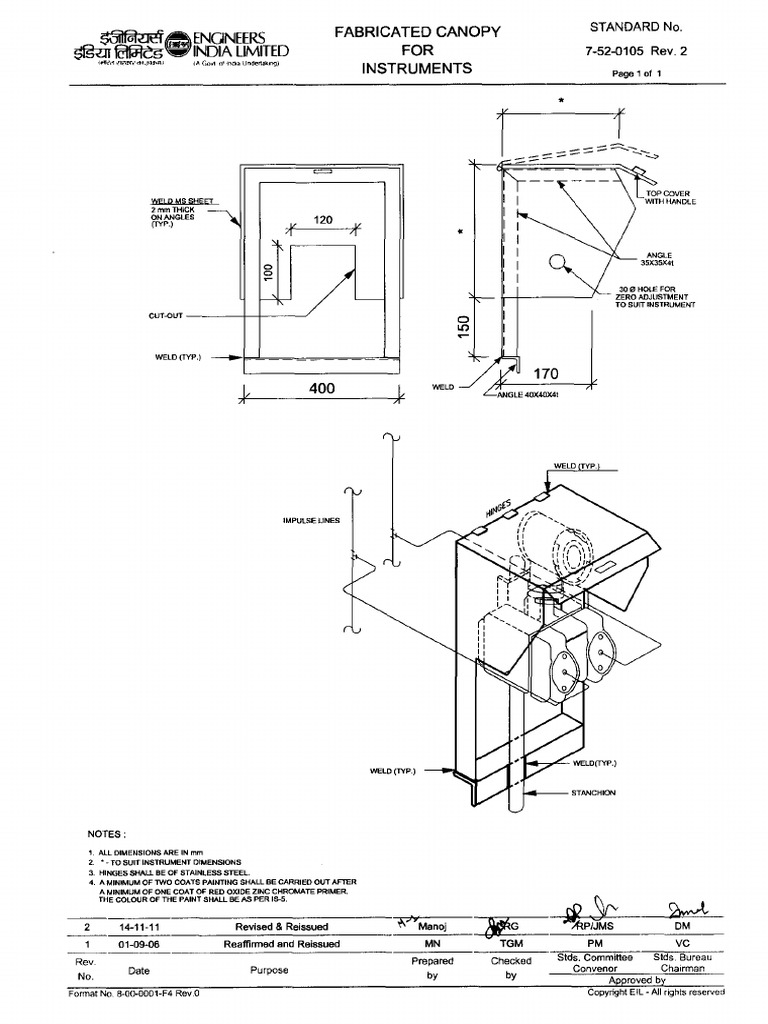 7 52 0105 2 Fabricated Canopy For Instruments Pdf Materials Procedural Knowledge