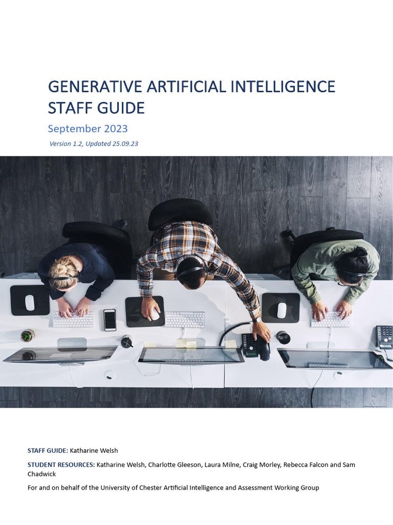Generative Artificial Intelligence Staff Guide (revised v1.2) | PDF | Artificial Intelligence ...