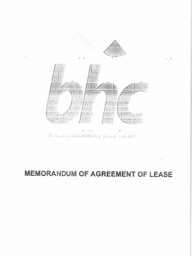 BHC Contract | PDF
