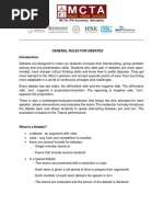 Oxford Debate Format | PDF