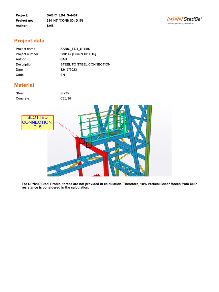 Slotted Connection D15 | PDF