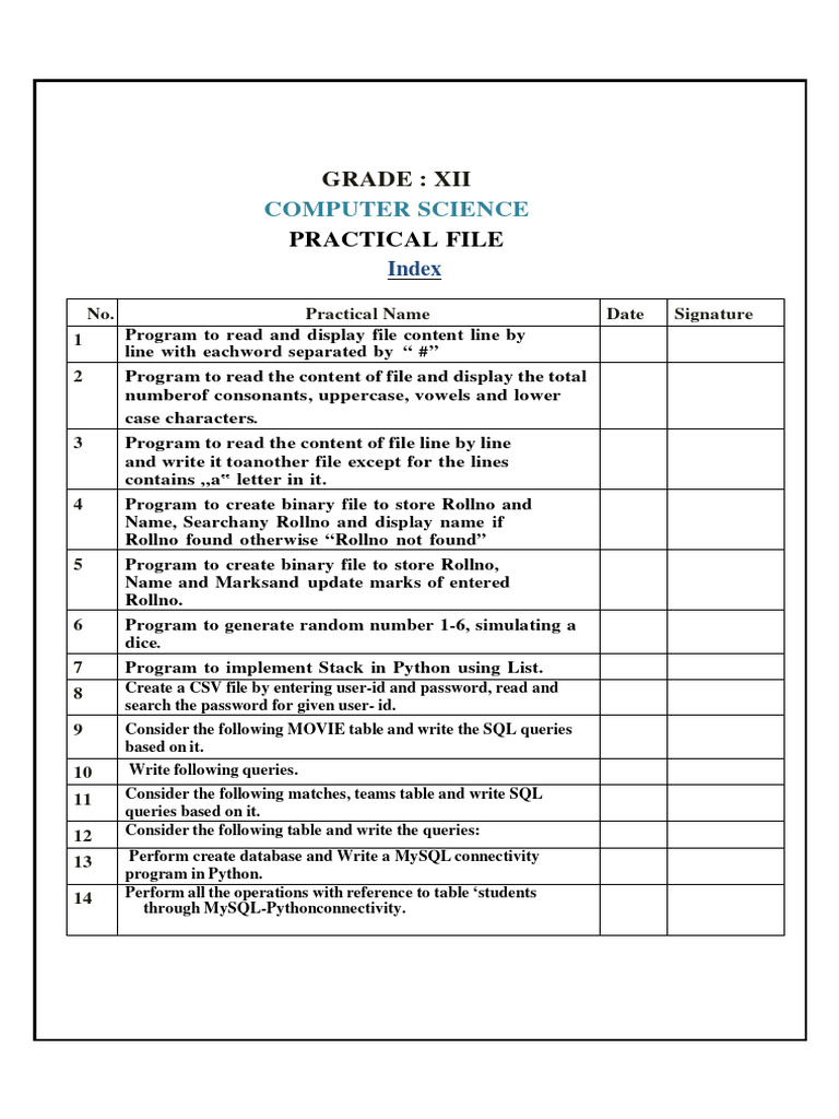 CS - Practical File Prince | PDF | Letter Case | Computer File