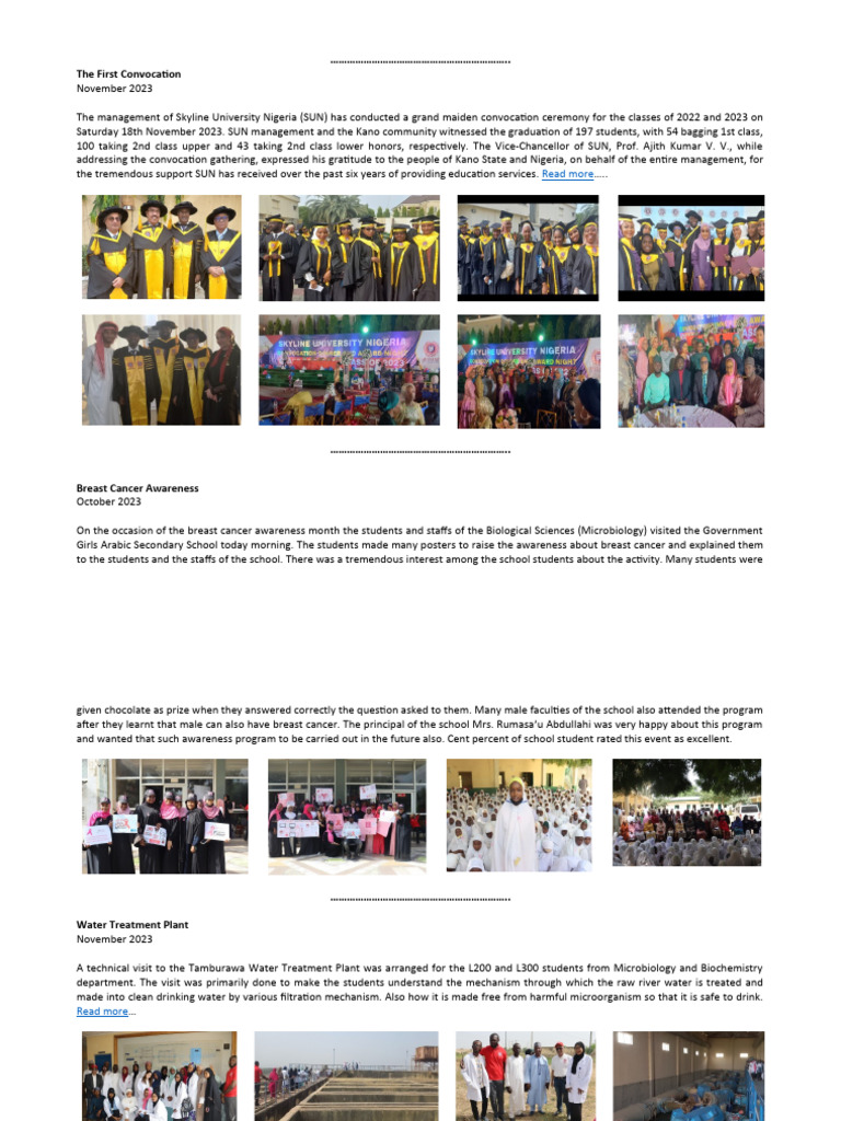 Skyline University Nigeria Kano | PDF