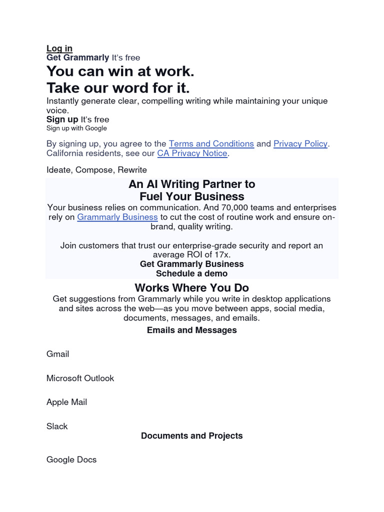 You Can Win at Work. Take Our Word For It.: An AI Writing Partner To ...