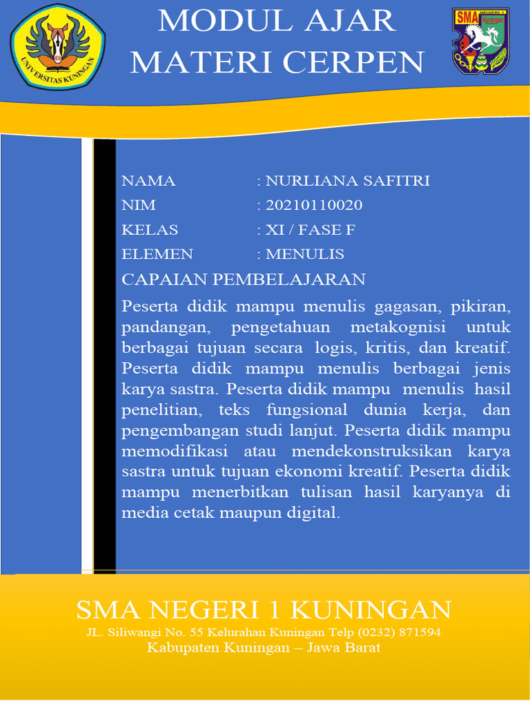 Modul Ajar Mandiri | PDF