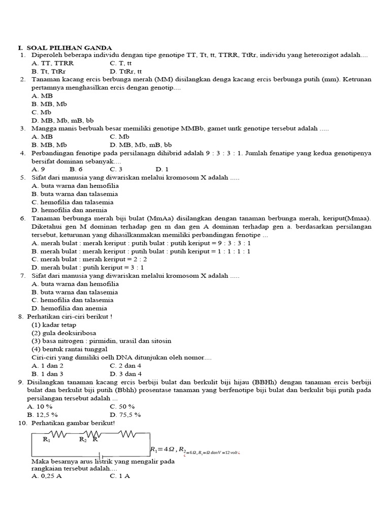 Latihan Soal KLS 9 | PDF