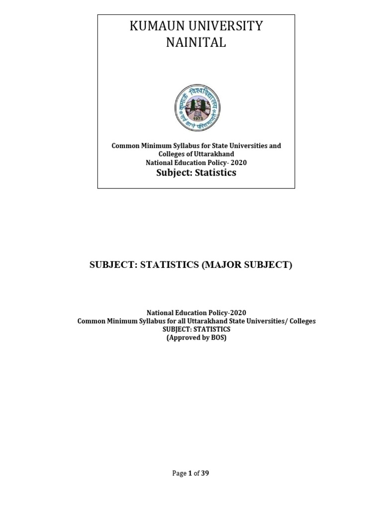 NEP Statistics (UG) | PDF