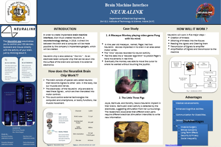Neuralink Poster | PDF | Neuroscience | Cognitive Science