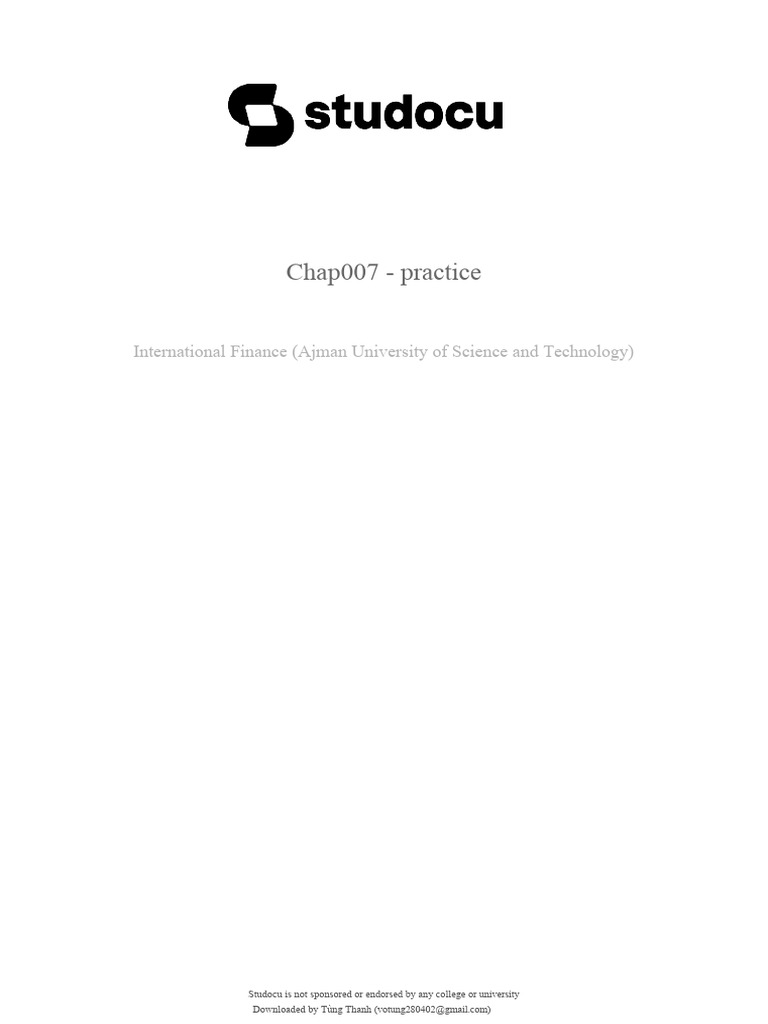 chap007-practice Solution | PDF | Futures Contract | Option (Finance)