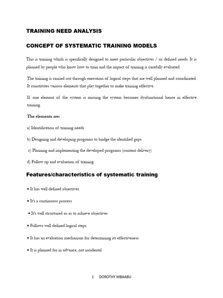 TRAINING NEED ANALYSIS ... | PDF | Competence (Human Resources ... TRAINING NEED ANALYSIS ... | PDF | Competence (Human Resources ...
