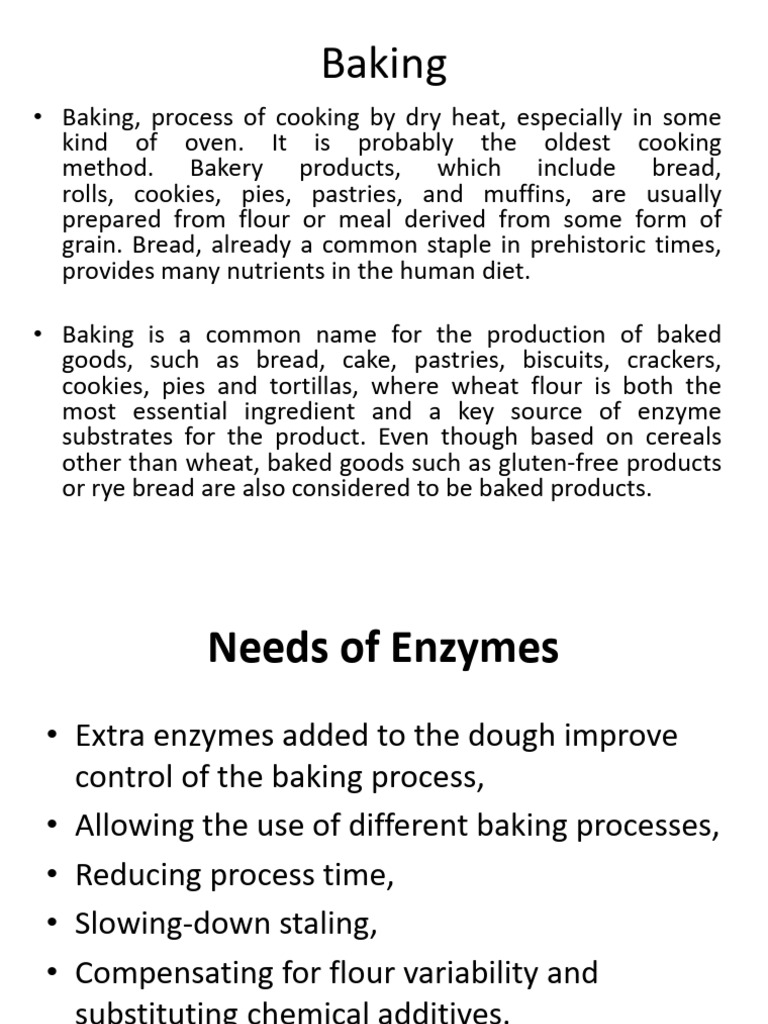 Enzymes in Baking Industry | PDF | Breads | Baking