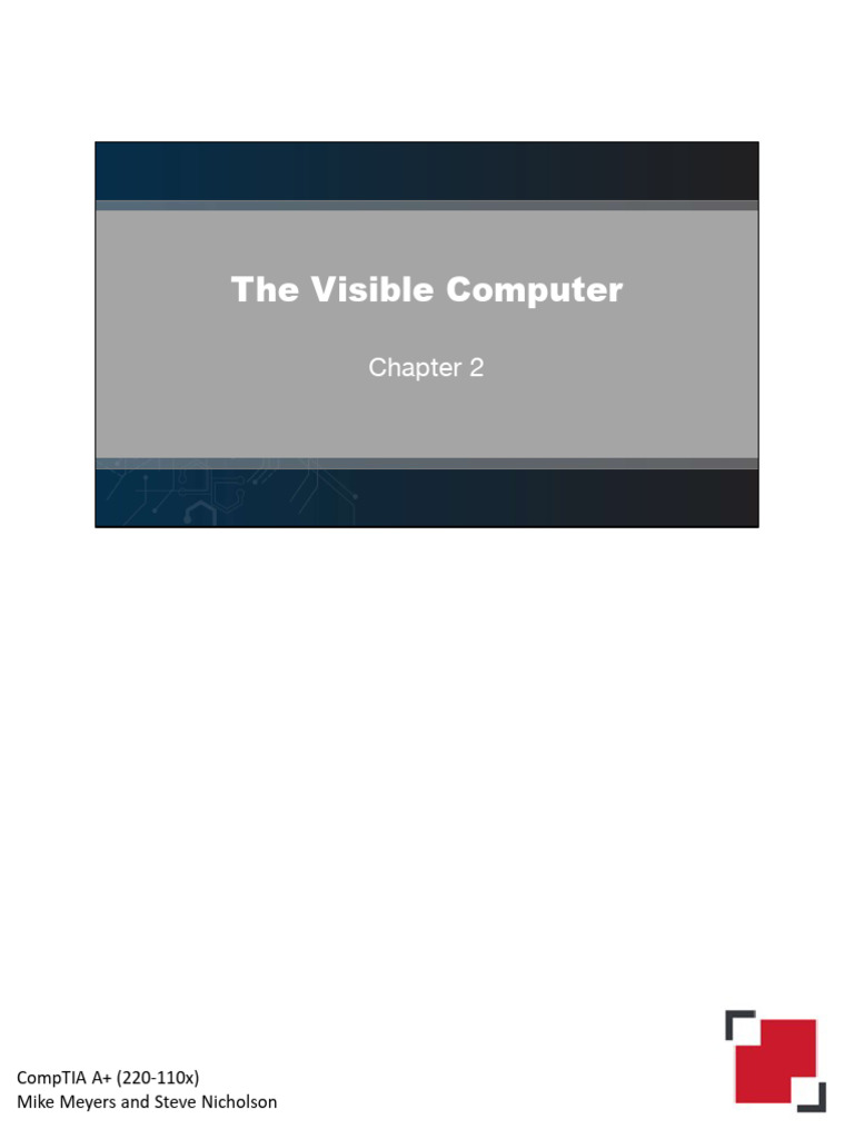 1102 - Chapter 02 The Visible Computer - Slide Handouts | PDF | Operating System | Linux ...