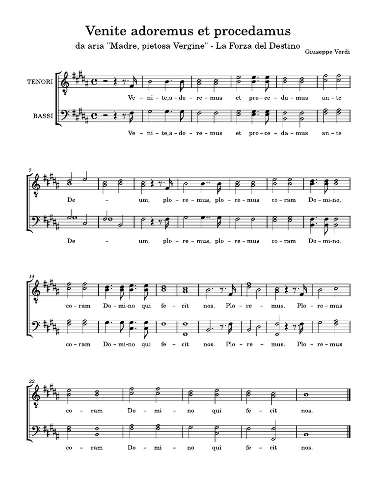 Venite Adoremus Et Procedamus | PDF