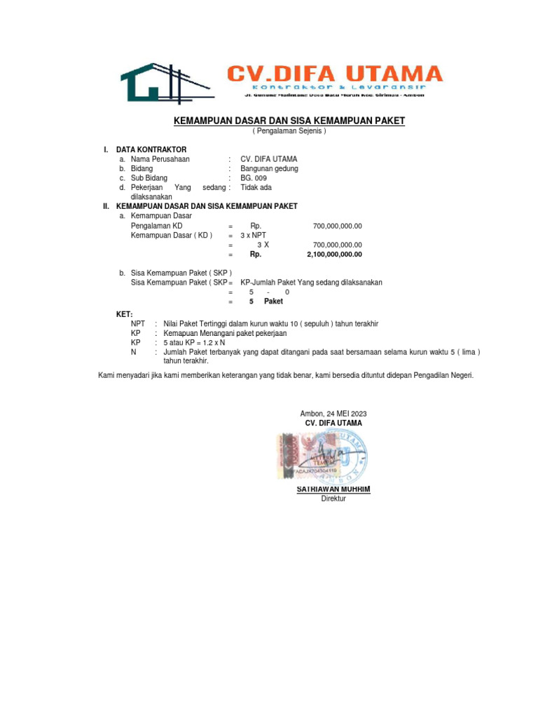 Contoh SKP | PDF