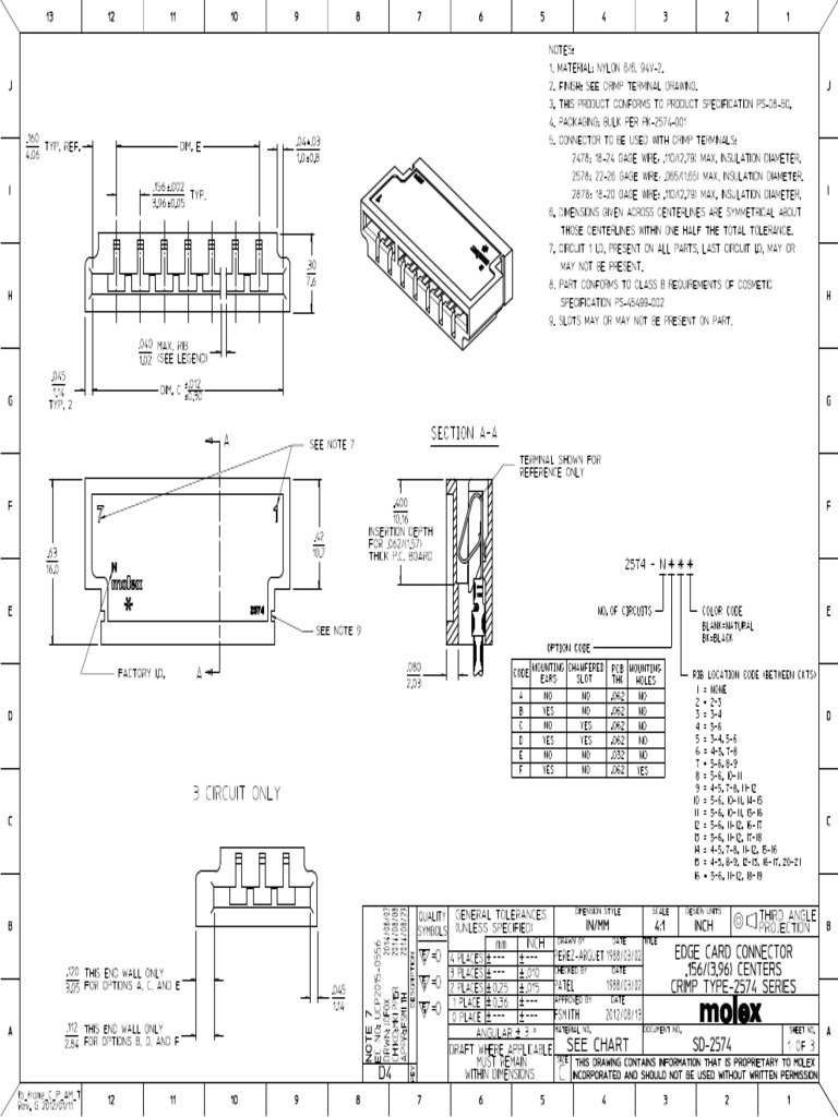 Connections Molex | PDF