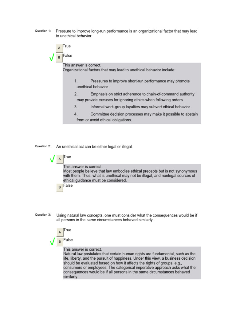 P2 10 True and False | PDF | Internal Audit | Audit