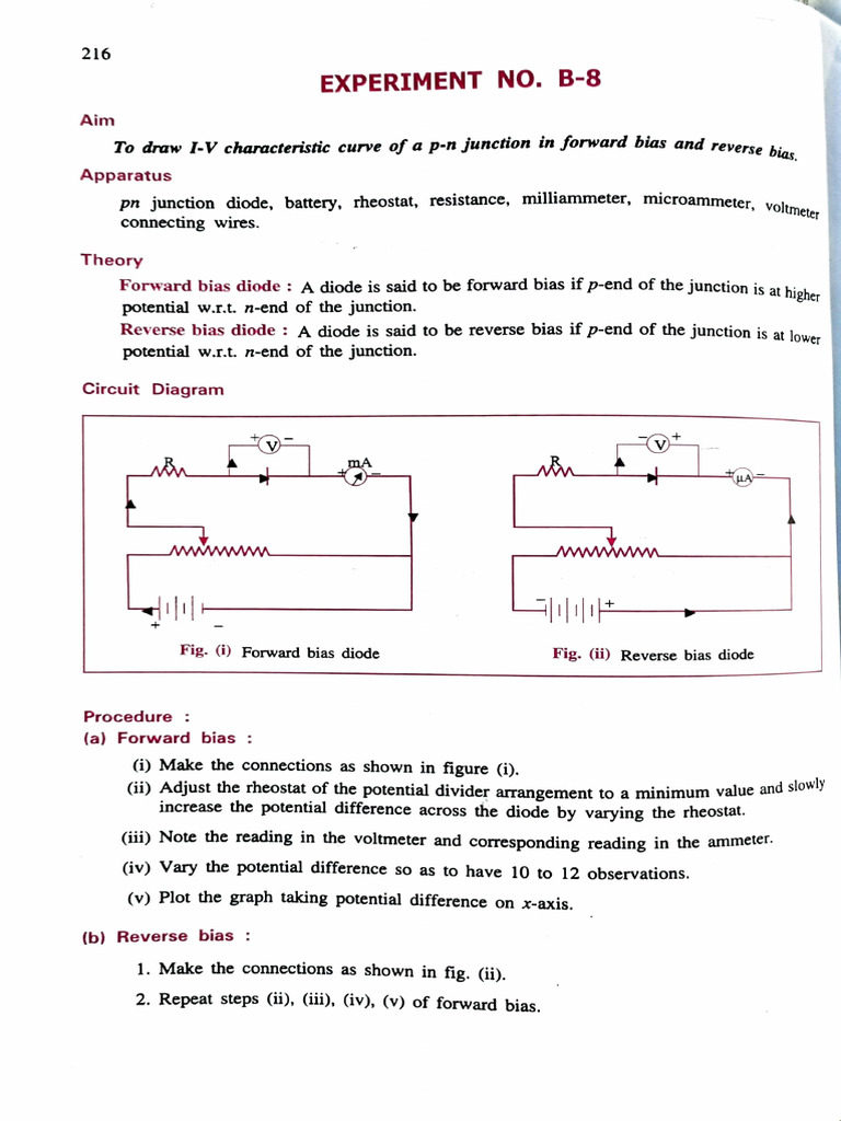VI Charecteristic of Diode Nov 04, 2023 | PDF | P–N Junction | Diode