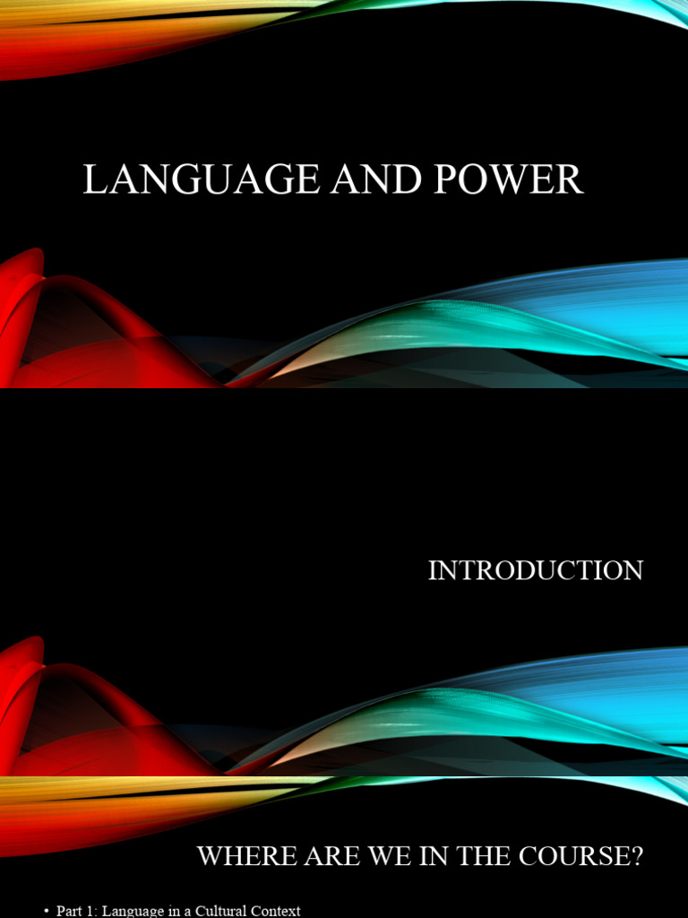 Language and Power | PDF | Logos | Human Communication