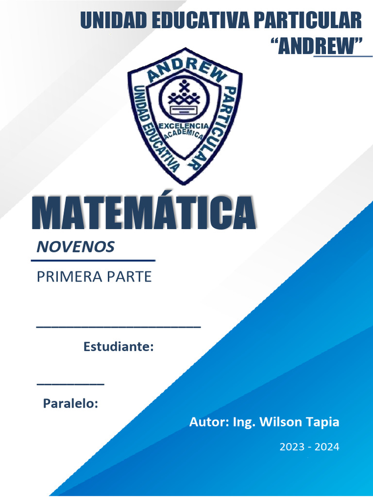 Folleto Deberes 9no Matemática 1q | PDF | Números | Número Real