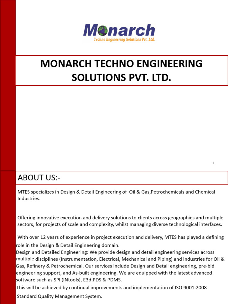 Monarch Company Profile 2 | PDF | Engineering | Instrumentation