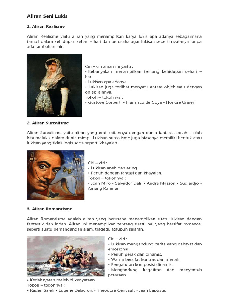 Aliran Seni Lukis IX | PDF