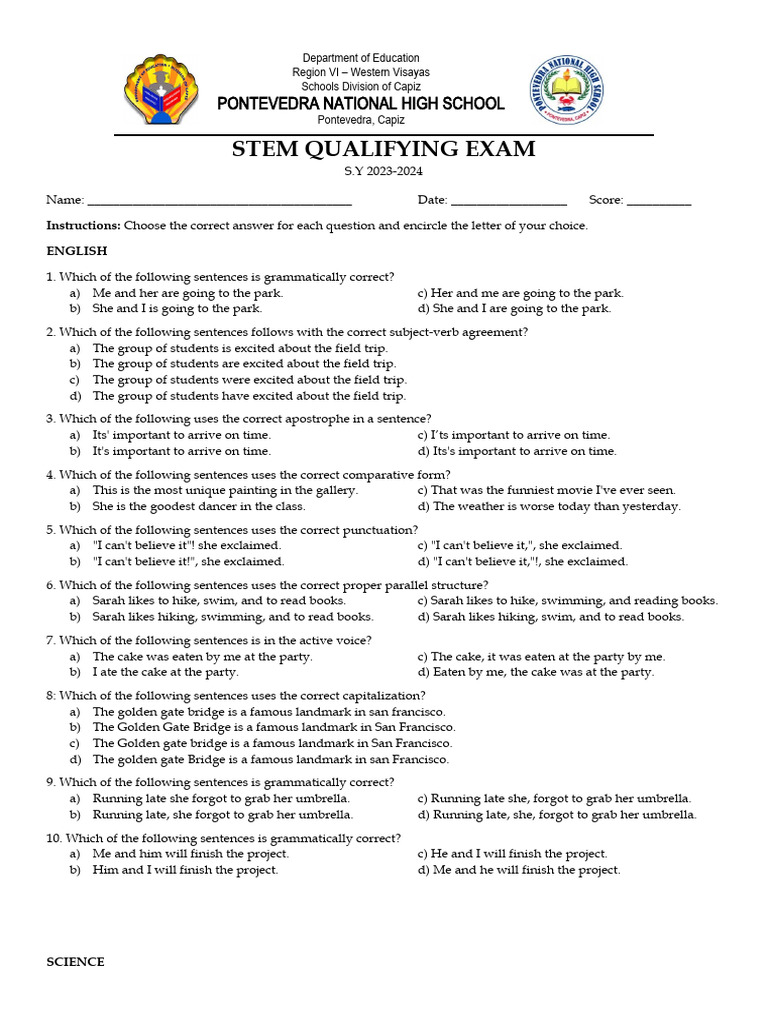 qualifying exam | PDF | Rock (Geology) | Chemistry