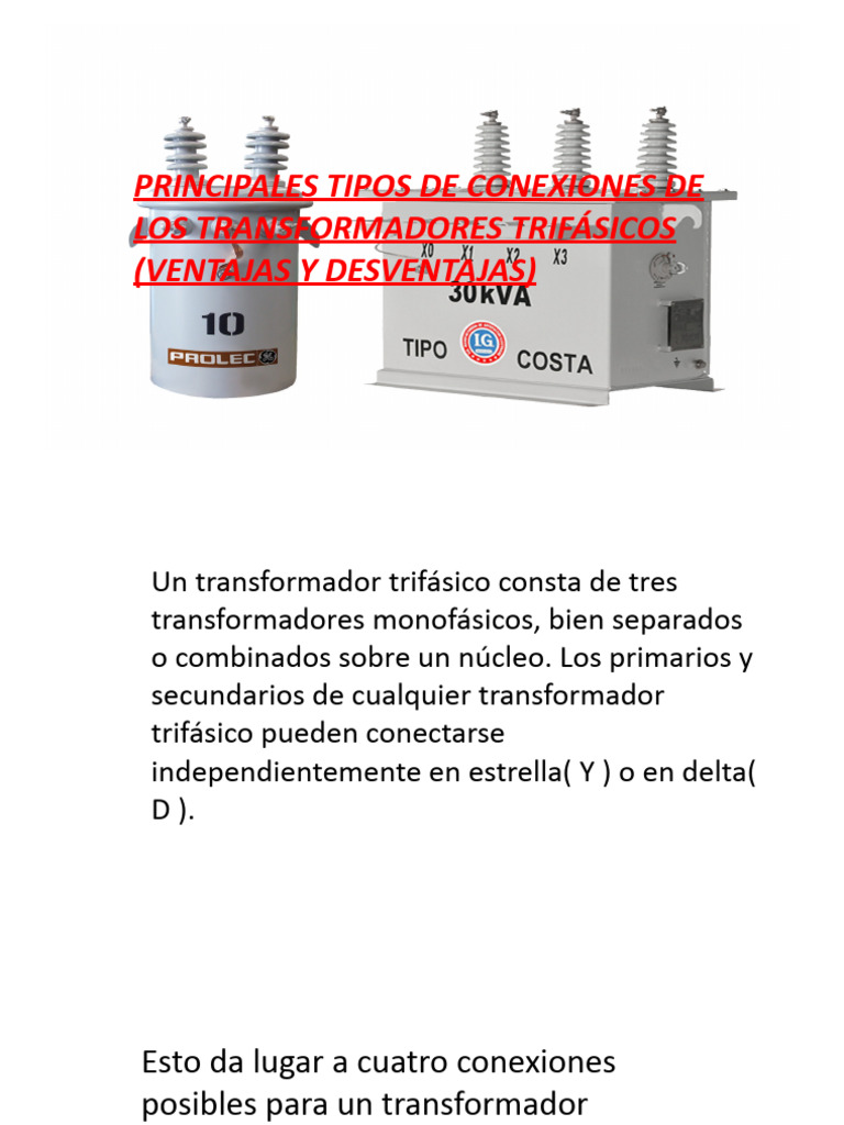 Conexiones de Los Transformadores | PDF | Transformador | Inductor