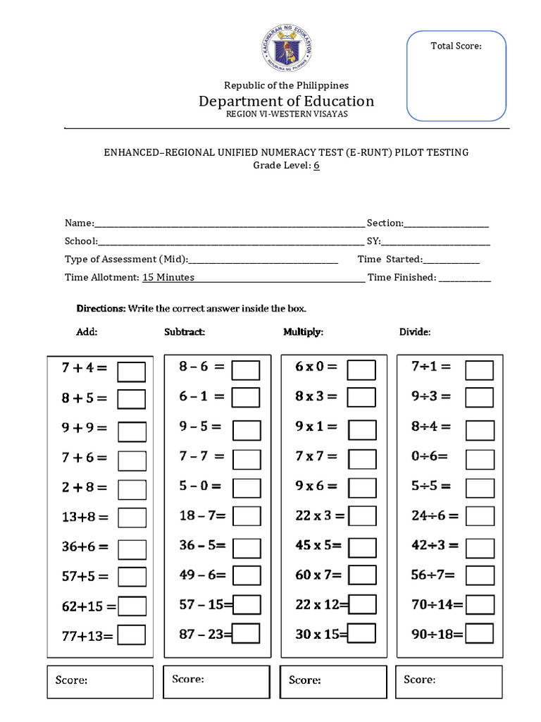 2024FINAL E RUNT MidTest Grade6 | PDF