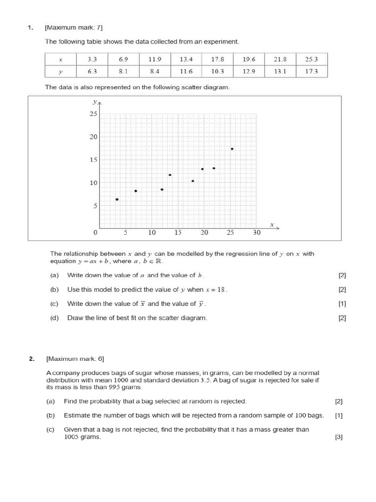 Ib Aa Hl Exam Paper 2 Practice A Pdf