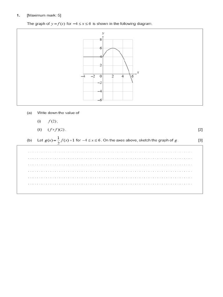 Ib Aa Hl Exam Paper 1 Practice A Pdf