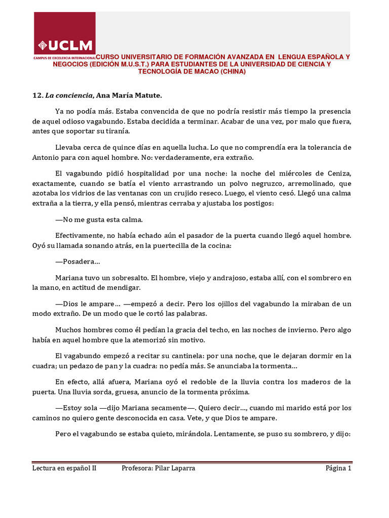 Ana MarÃ A Matute | PDF