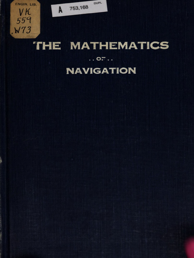 The Mathematics of Navigation 1921 | PDF