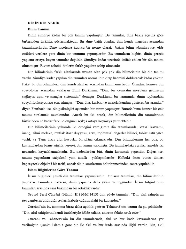 Din Nedir | PDF