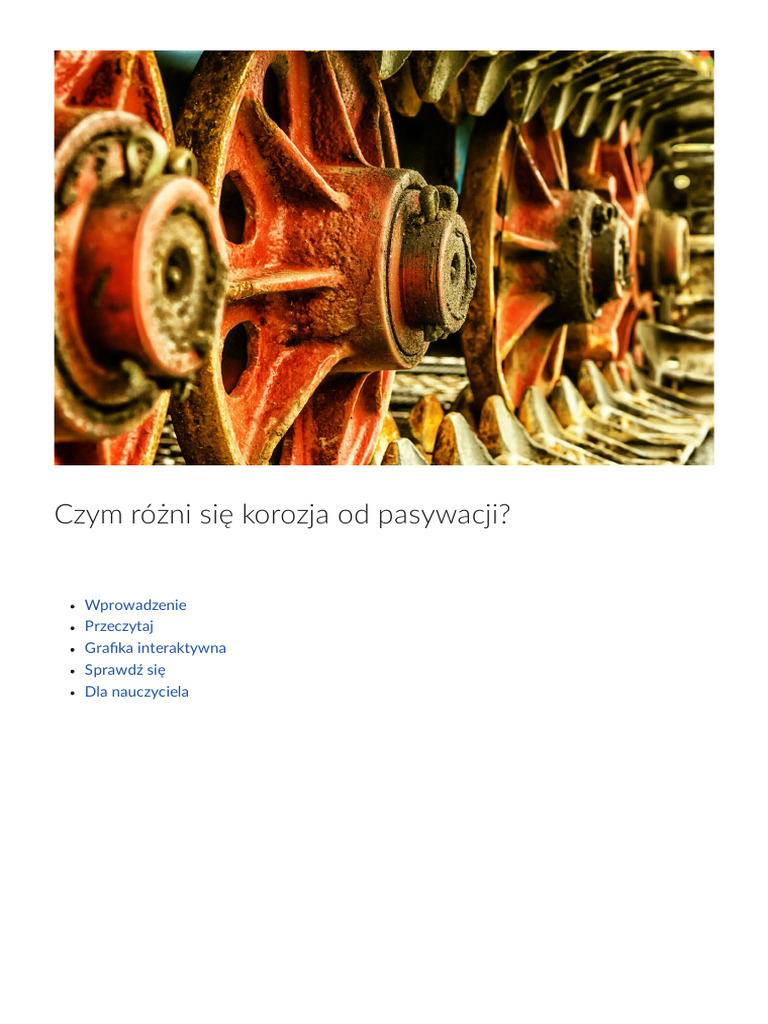 Czym Rozni Sie Korozja Od Pasywa | PDF