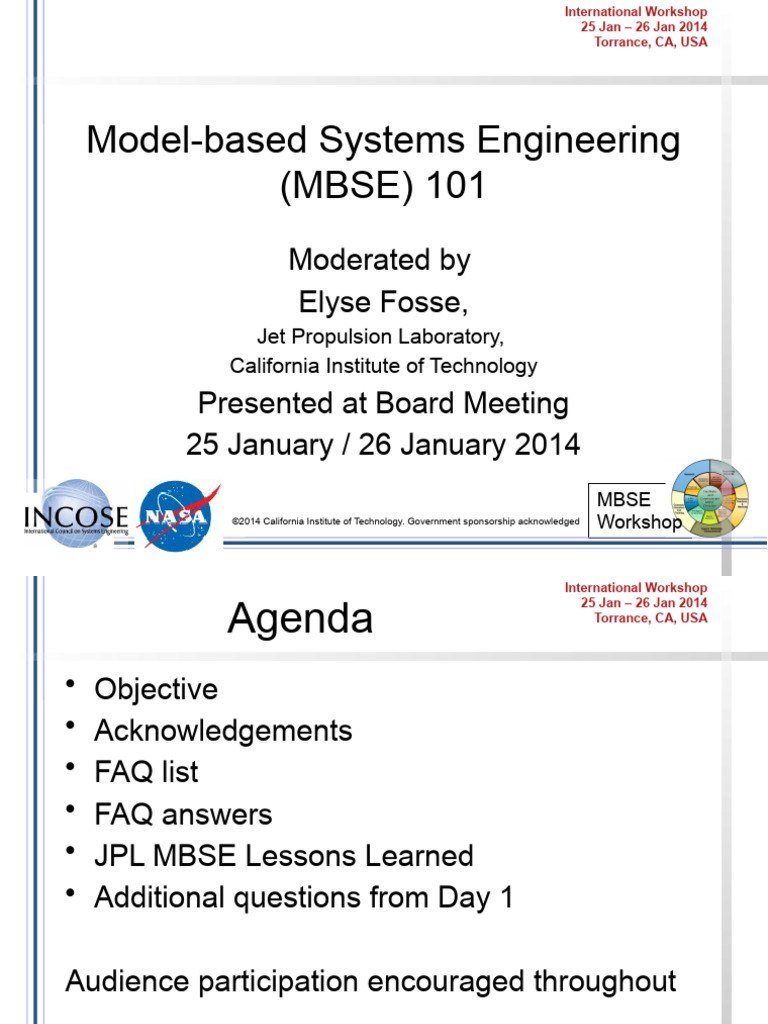 Model Based Systems Engineering MBSE 101 | PDF